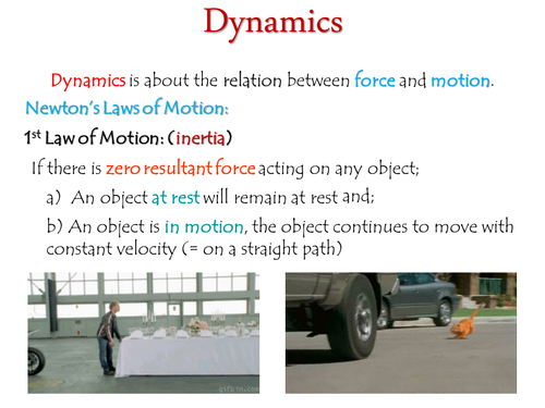 Dynamics – Newton’s laws of motion -2 | Teaching Resources