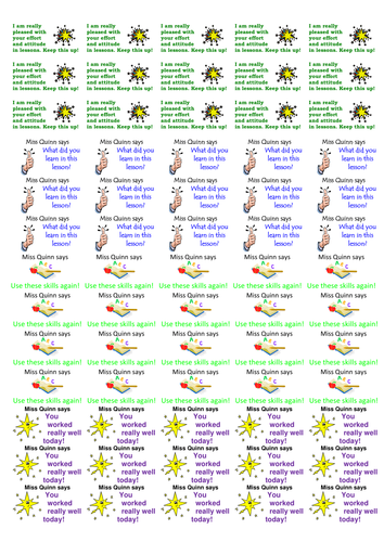 Marking Stickers | Teaching Resources