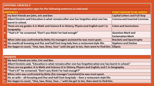 PUNCTUATION - CONVENTIONAL SIGNS IN ENGLISH GRAMMAR: 20 WORKSHEETS WITH ...