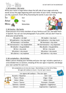 Spanish Cover Worksheets | Teaching Resources