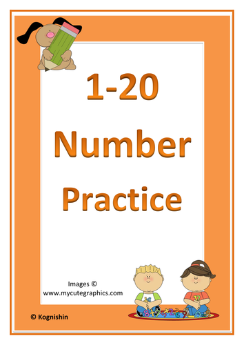 Numbers to 20 Practise = Write, Draw, Count | Teaching Resources