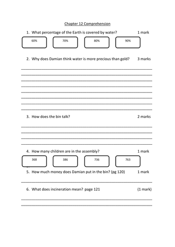 Millions Guided Reading & Comprehension for Y6, 7, 8. | Teaching Resources