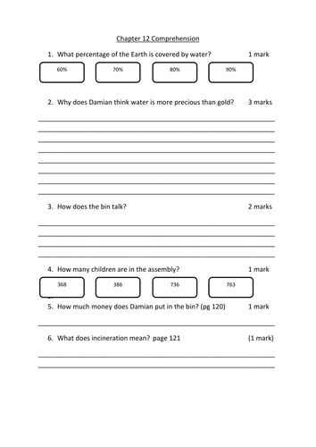 Millions Guided Reading & Comprehension for Y6, 7, 8. | Teaching Resources