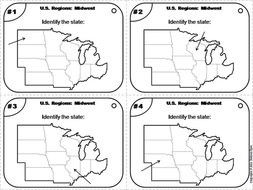 US Geography Task Cards: Midwest Region of the United States | Teaching ...