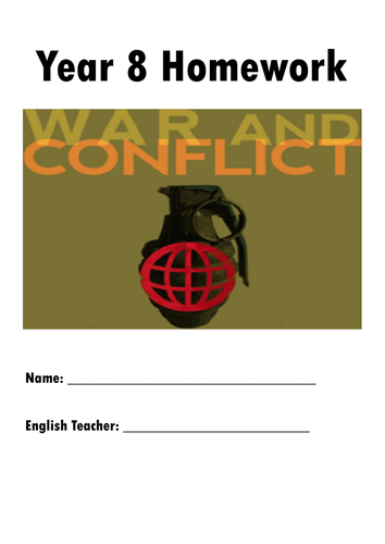 Y8 Half-Term Homework Project - War & Conflict | Teaching Resources
