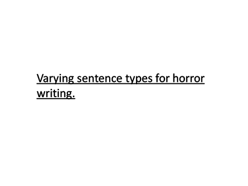 ISPACE Narrative/horror writing tool which allows pupils to vary their ...
