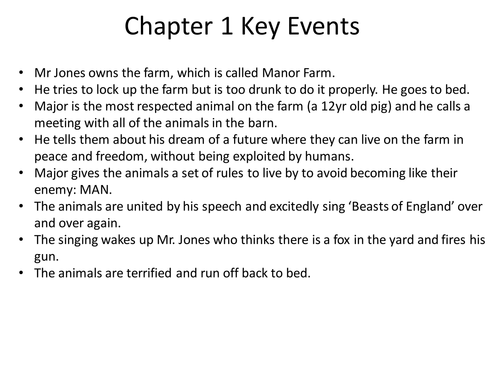 Key Events in Animal Farm | Teaching Resources