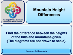 KS3 Cross Curricular Numeracy: Numeracy in Geography | Teaching Resources