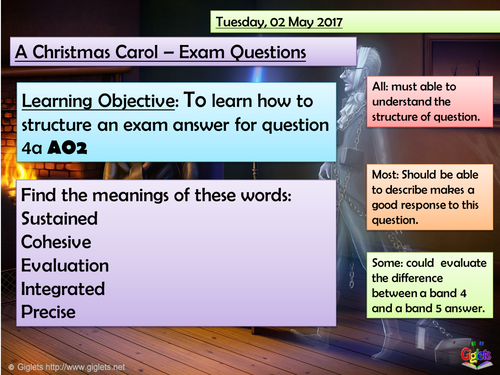 A Christmas Carol Edexcel Teaching Resources