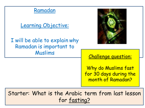 Ramadan | Teaching Resources