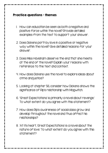 Great Expectations Revision Bundle for AQA GCSE 9-1 | Teaching Resources