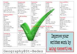 Connectives Place Mat | Teaching Resources