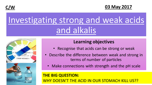 Acids and Alkalis Lesson | Teaching Resources