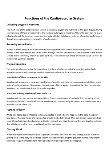 Btec Level 3 Sport 2016 New Specification Unit 1 Learning Aims D And E Teaching Resources