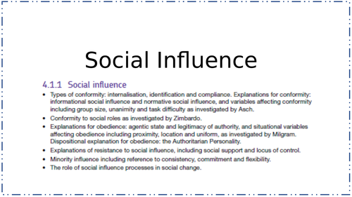 SOCIAL INFLUENCE Revision Powerpoint AQA Psychology | Teaching Resources SOCIAL INFLUENCE Revision Powerpoint AQA Psychology | Teaching Resources