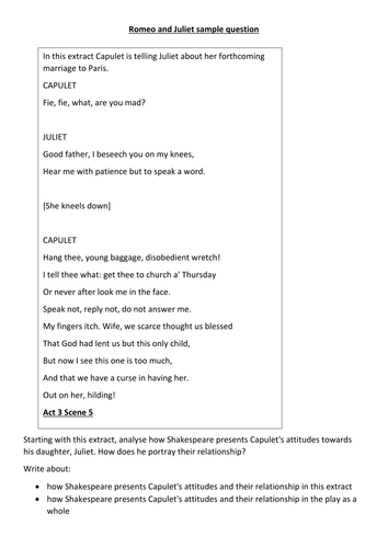 Romeo and Juliet Revision for GCSE- AQA English Literature | Teaching ...