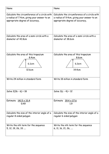 Maths GCSE Revision - Kagan Rally Coach | Teaching Resources