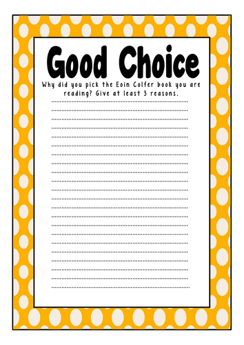 EOIN COLFER TEACHING AND DISPLAY RESOURCES ENGLISH READING KS2 AUTHOR ...