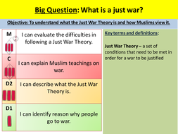 Just War Theory Lesson | Teaching Resources