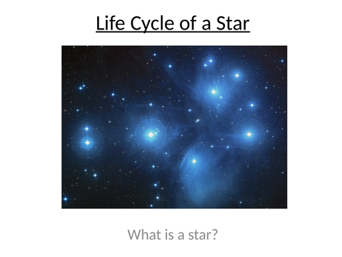 GCSE Science / Physics / Astronomy (AQA P8) Life Cycle of a Star ...
