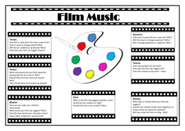 Film Music Composition Placemat | Teaching Resources