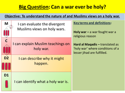Holy War Lesson | Teaching Resources