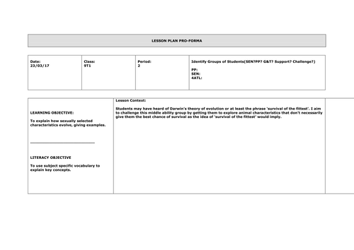 Sexual Selection Mate Choice | Teaching Resources