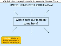 Explore how people can make moral decisions using Situation Ethics ...