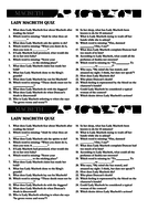 Macbeth Quiz | Teaching Resources