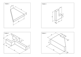 Isometric and Orthographic Conversion Worksheets by Philipajones ...