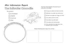 Crocodiles - Reading Comprehension | Teaching Resources