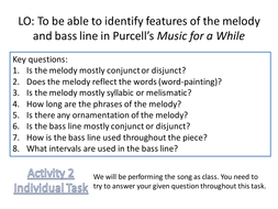 Purcell - Music for a While (Edexcel GCSE 9-1) | Teaching Resources