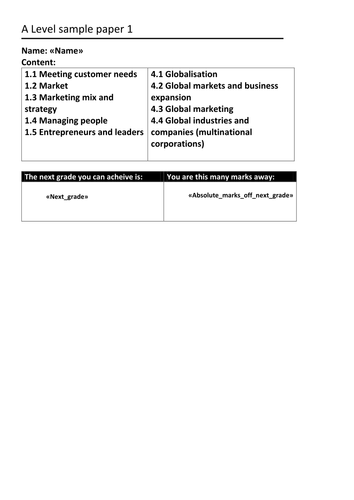 Edexcel A-level Business 2015 specification Sample Assessment Materials ...