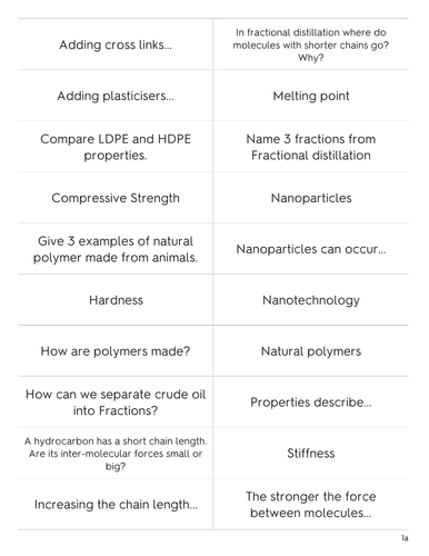 OCR 21st Century Science C1 C2 C3 revision cards | Teaching Resources