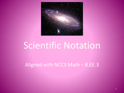Scientific Notation Powerpoint Presentation 8 Ee 3 Teaching Resources