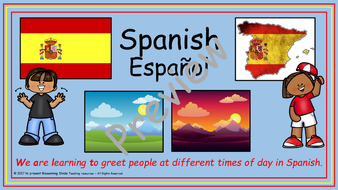 Spanish lesson and resources - Greetings for different times of day ...