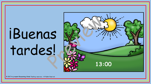 Spanish lesson and resources - Greetings for different times of day ...