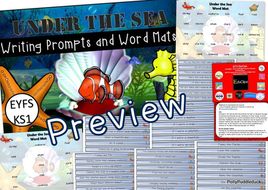 Under the Sea Differentiated Writing Prompts and Word Mats | Teaching ...