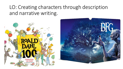 ROALD DAHL DESCRIPTIVE AND NARRATIVE WRITING BFG KS3 & KS4 | Teaching ...