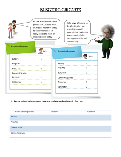 Electric circuits - Practical activity | Teaching Resources