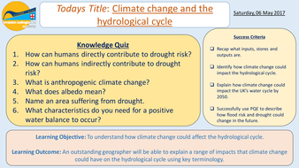 Climate Change & The Hydrological Cycle | Teaching Resources