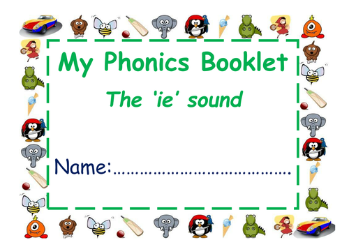 Phonics phase 5 revision - The 'ie' sound - booklet | Teaching Resources
