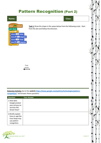 Computational Thinking 6 Homework Tasks Teaching Resources