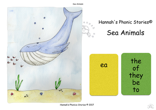Sea Animals, Hannah's Phonic Stories, ea sound | Teaching Resources