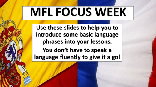 MFL French / Spanish Key Phrases PPT for every subject with audio ...