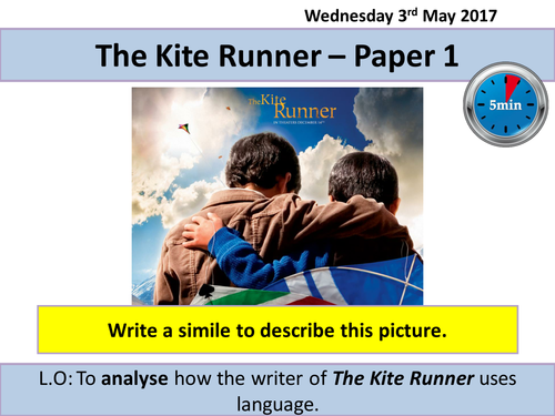 AQA English Language Paper 1: The Kite Runner | Teaching Resources