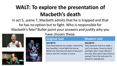 Macbeth Act 5 key scenes, context and characters | Teaching Resources