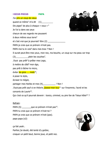 A French rap song | Teaching Resources