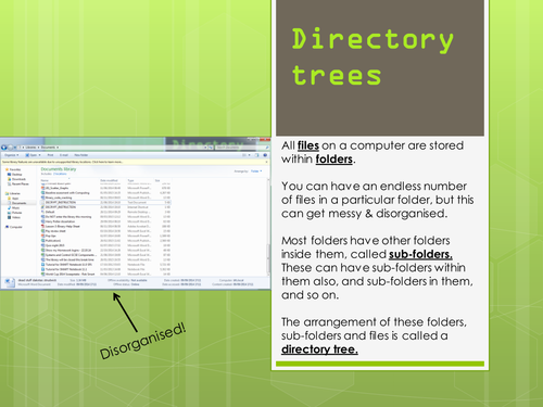 Directory Trees lesson | Teaching Resources