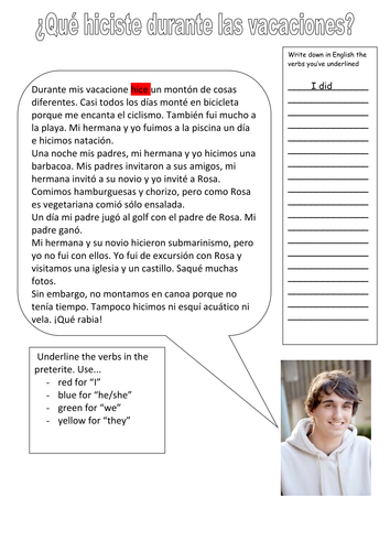 Las vacaciones - holidays | Teaching Resources